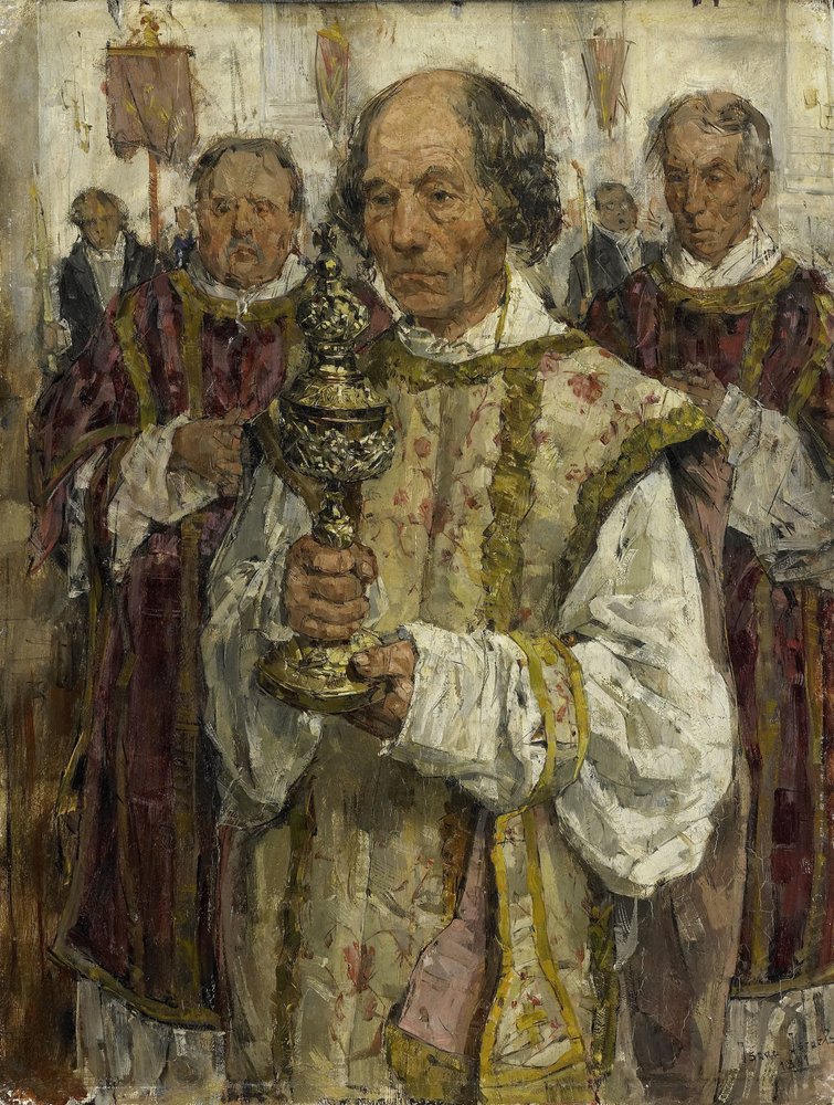Prosesjon i den gamle katolske kirke i Haag | Isaac Israels