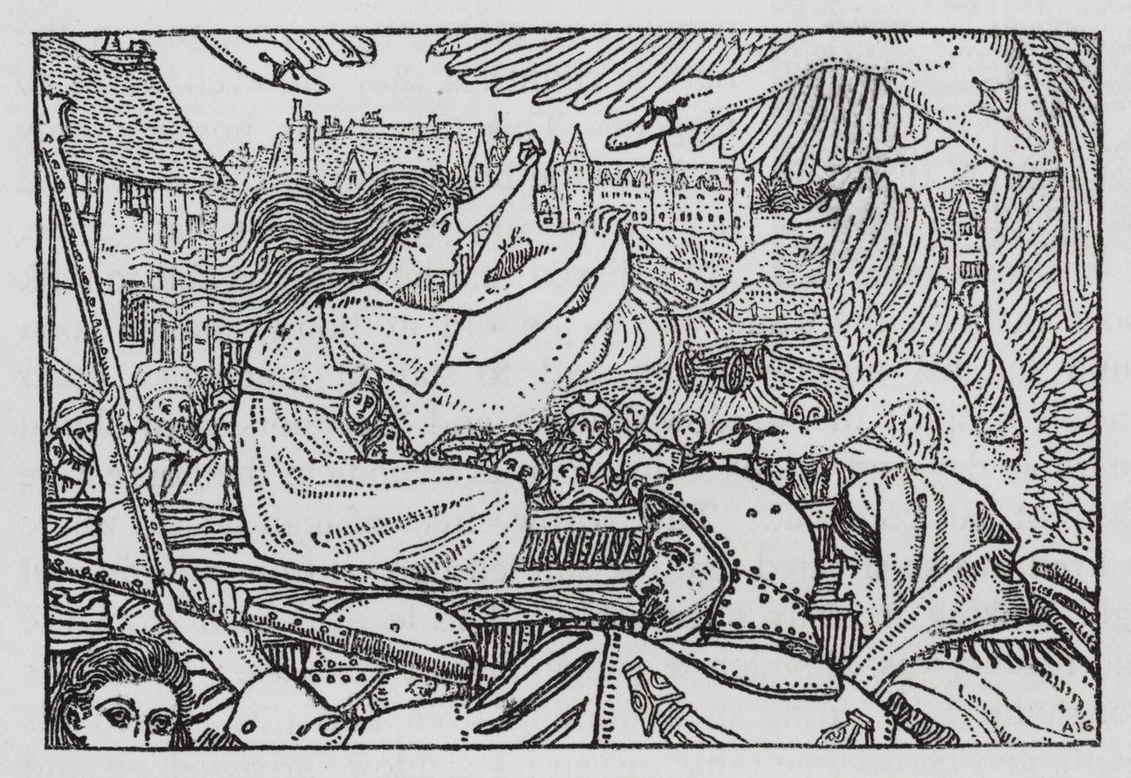 HC Andersen: The Wild Swans (litho) | Arthur Joseph Gaskin